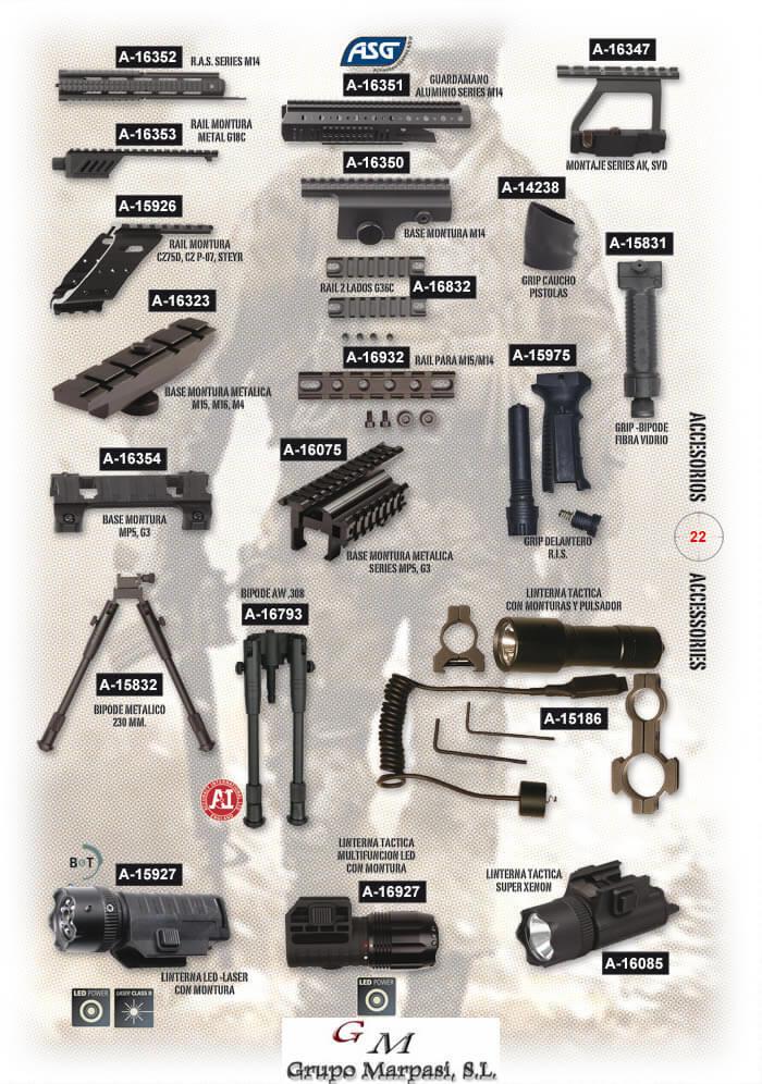 AIRSOFT ACESSORIOS ASG ASG - airsoft acessorios, - Talheres Albacete